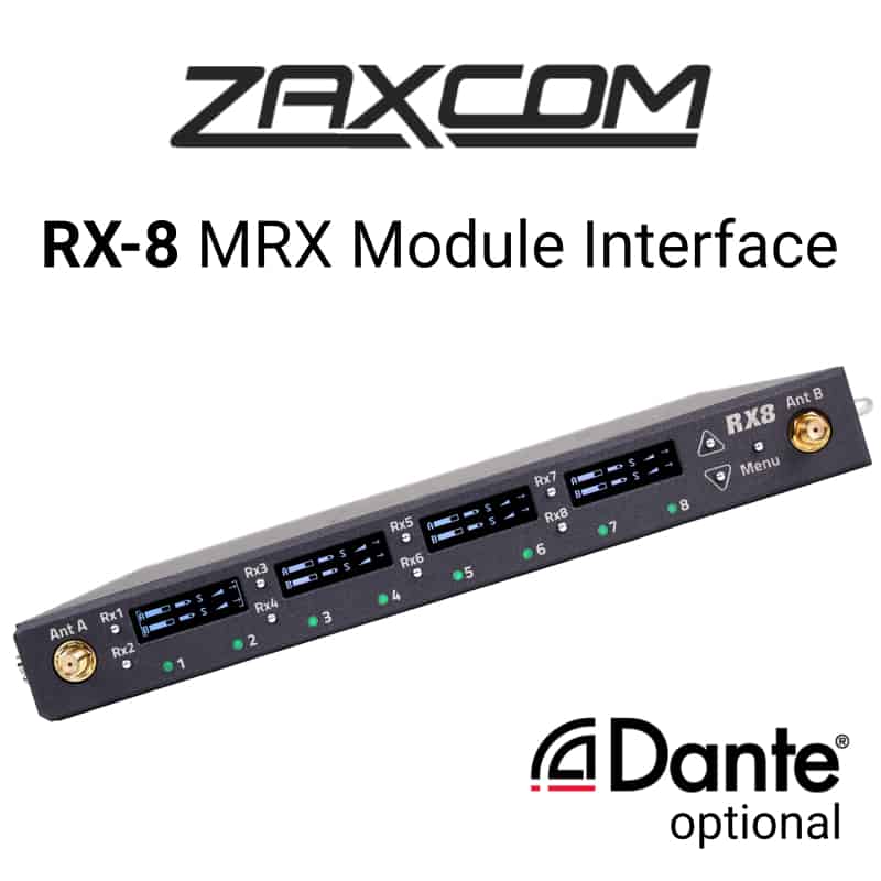Audio :: Wireless :: Multislots :: ZAXCOM RX-8 : 8 CHANNEL MRX MODULE INTERFACE - Pro Gear SA