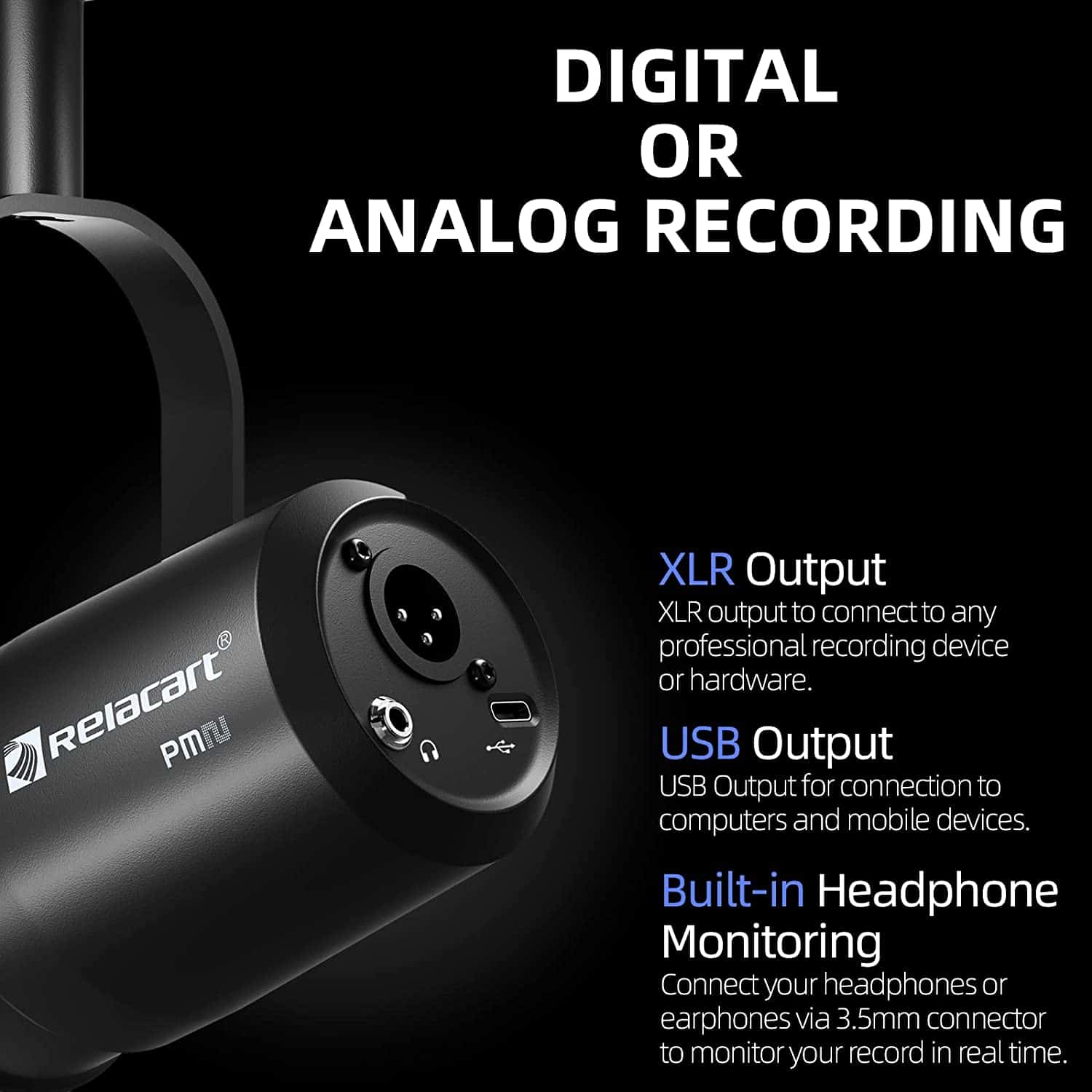 Audio :: Microphones :: Studio mics :: RELACART PM-2 : PODCASTING ...