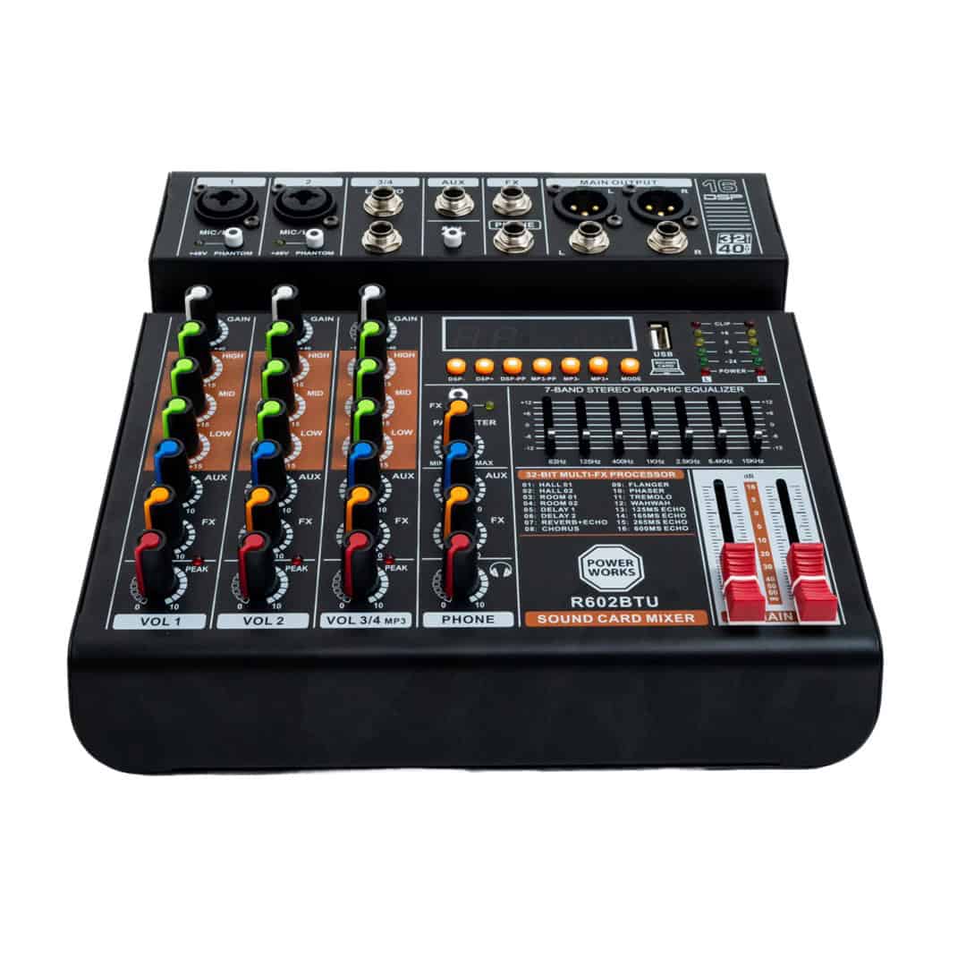 Audio :: Mixers :: Analog :: POWERWORKS R602BT-USB : 4-CHANNEL ANALOGUE ...